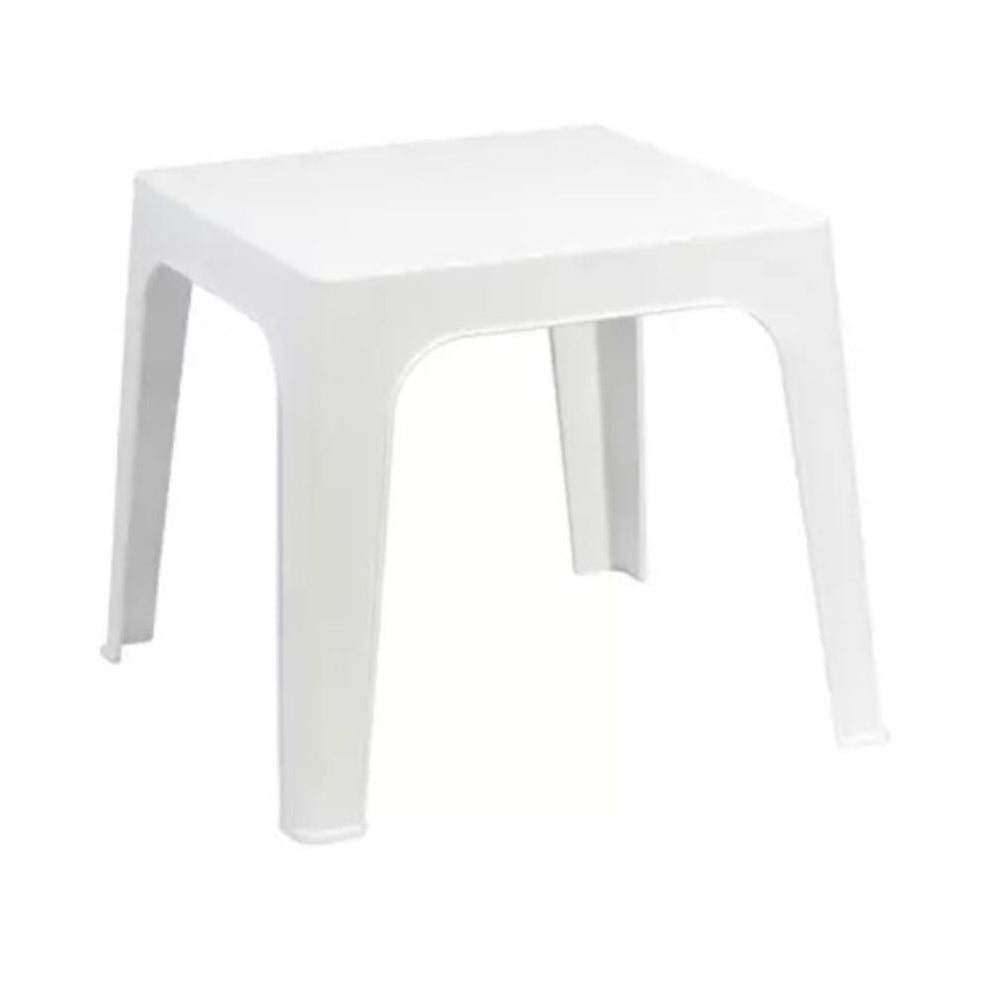 Low Commercial Outdoor Table - RESOL MONACO - White - 4 Stackable ...